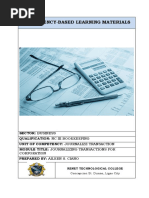 CBLM - Bookkeeping NC III (Aporbo, J) | PDF | Expense | Bookkeeping