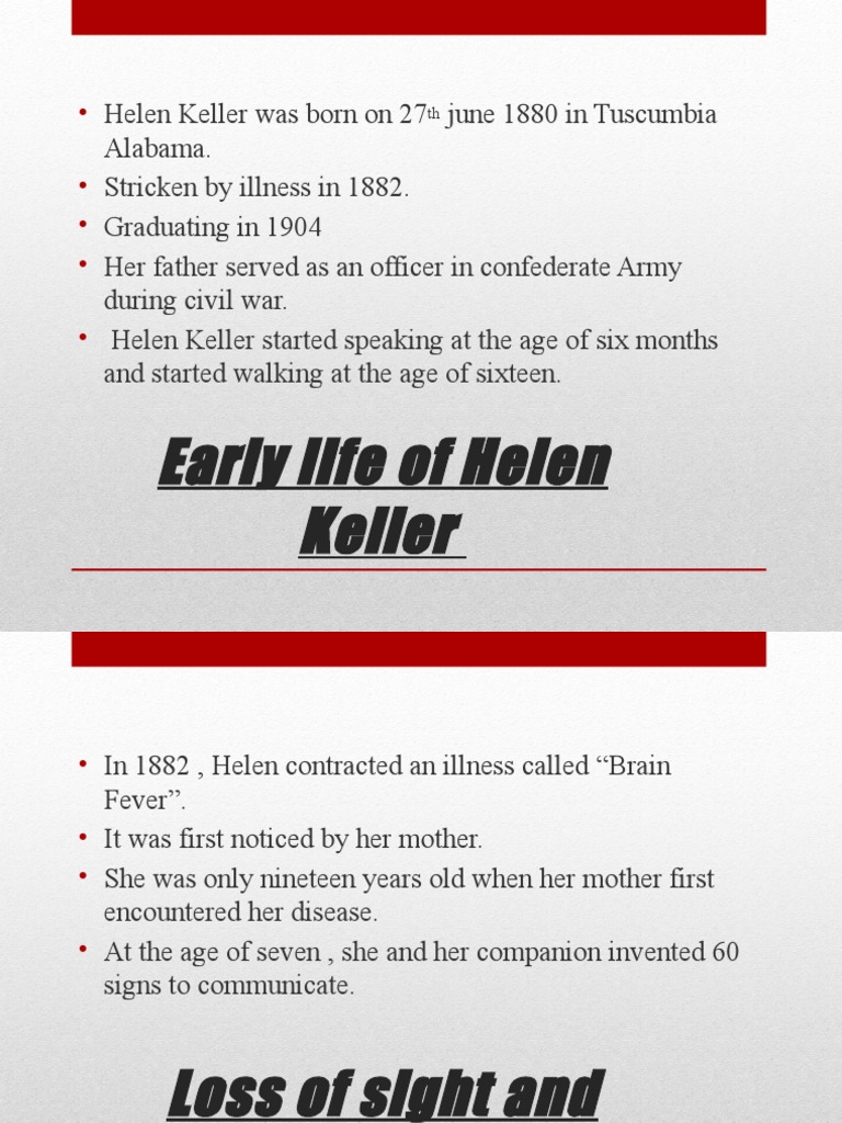 Contributions of Helen Keller | PDF | History