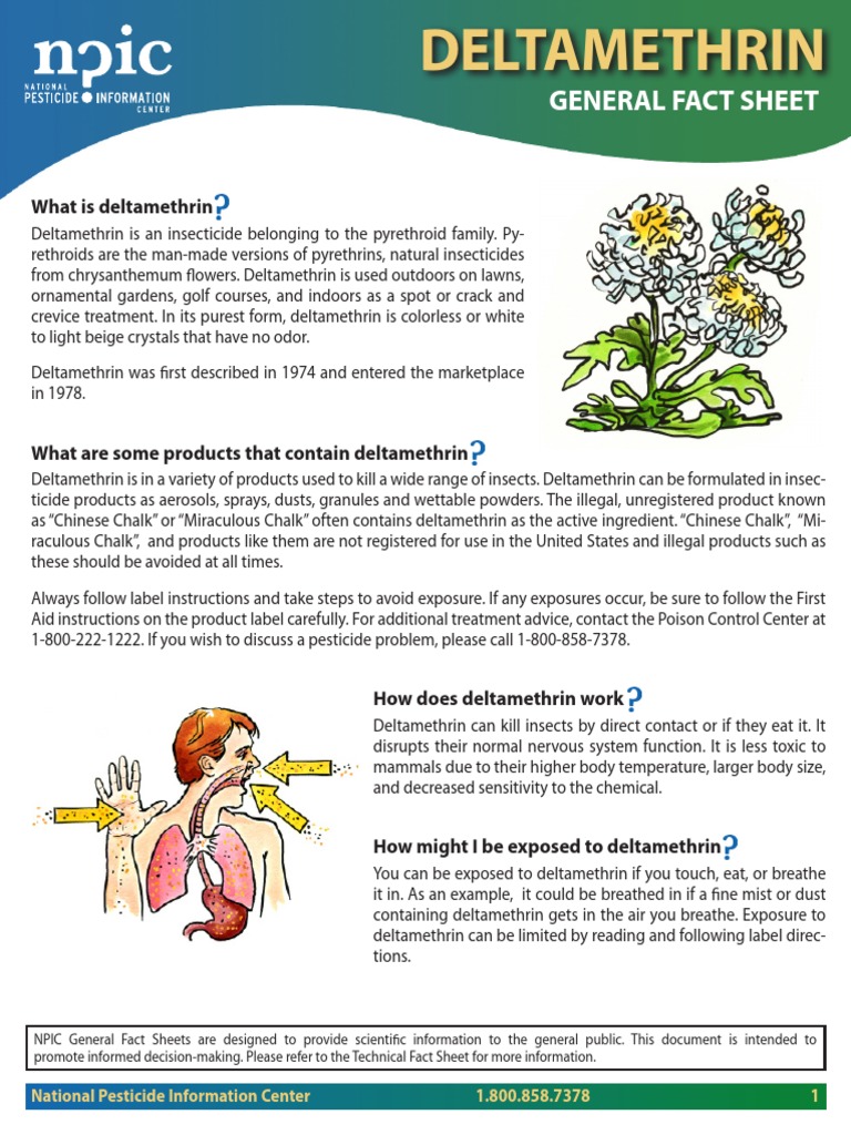 General Fact Sheet: What Is Deltamethrin | PDF | Soil | Medical Specialties