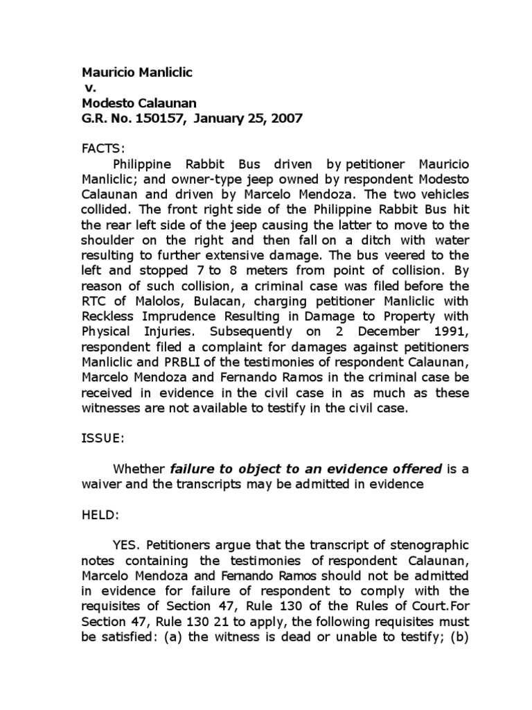 Court Ruling on Admissibility of Testimony | PDF | Hearsay | Witness