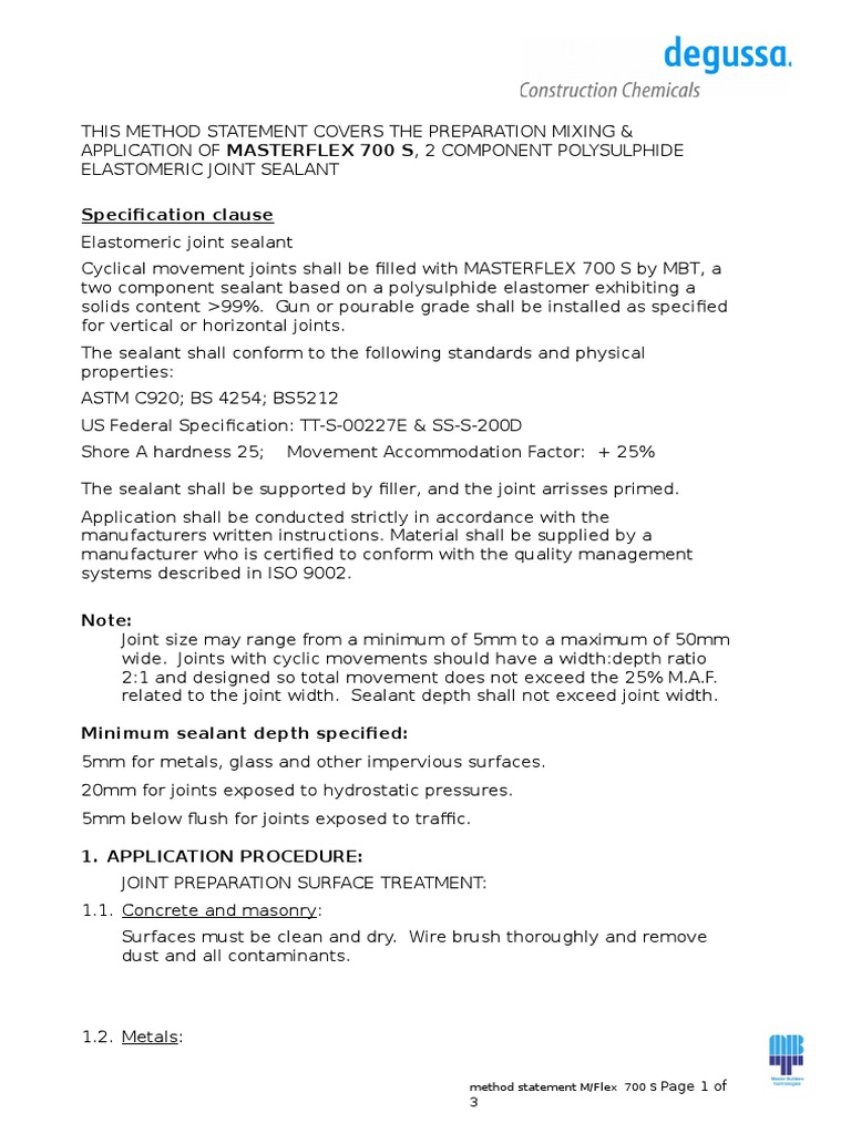 Masterflex 700 S | PDF | Concrete | Industrial Processes