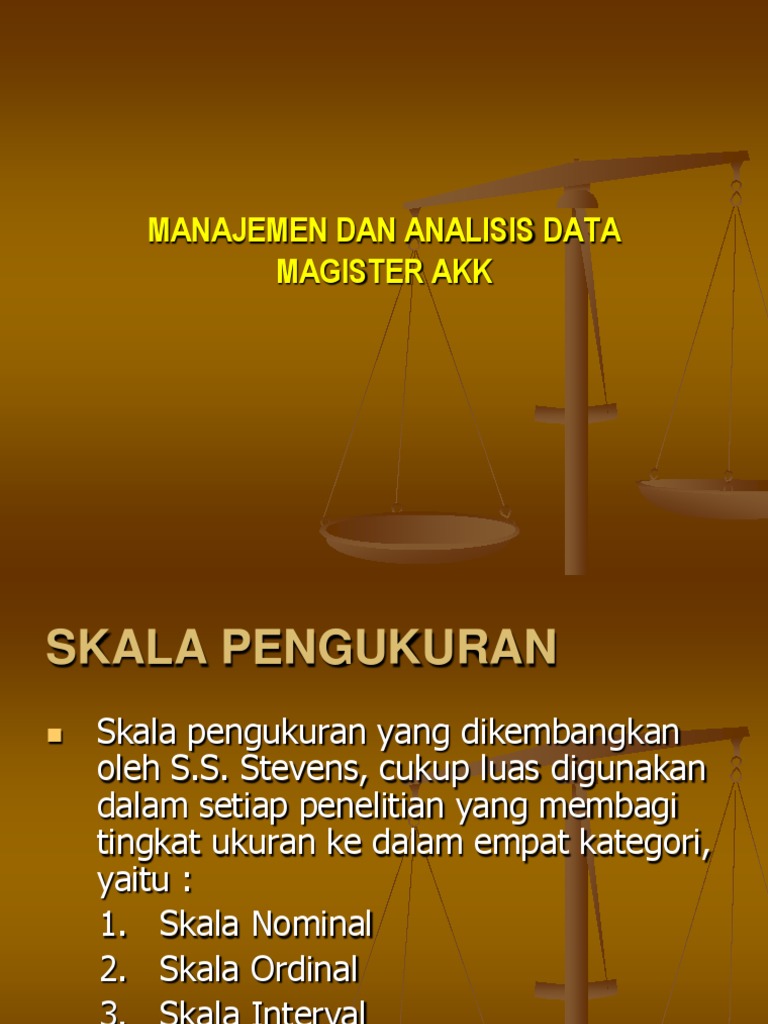 Data Skala Pengukuran | PDF | Komputer