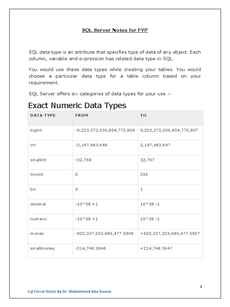 SQL Srver Tutorial | Download Free PDF | Table (Database) | Sql