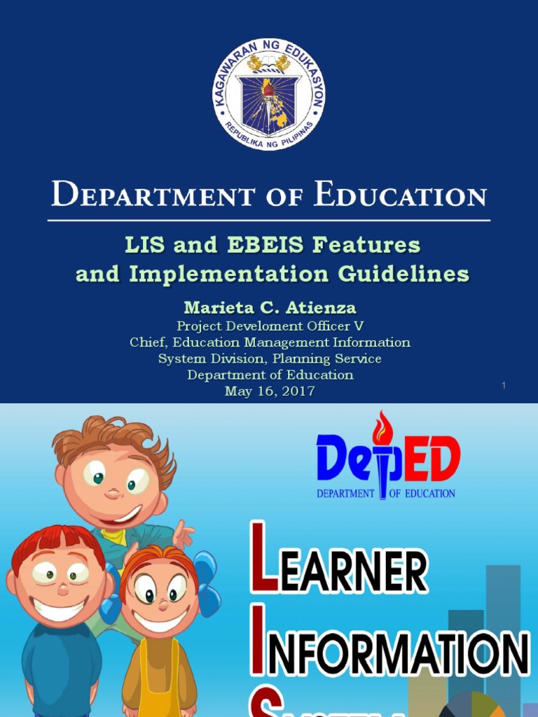 LIS and EBEIS IMPLEMENTING GUIDELINES Conference of Philippine Schools Overseas | Download Free ...