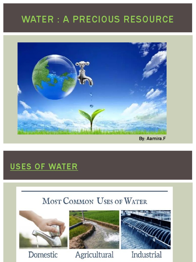 Water: A Precious Resource: By: Aamira.F | PDF