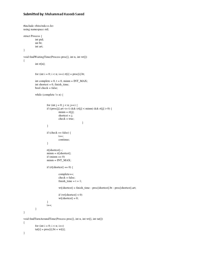 Scheduling Algorithm (FCFS) | PDF | Computer Programming | Software Engineering