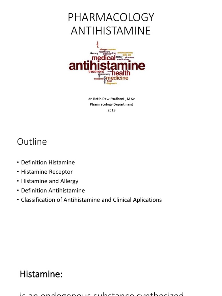 Farmakologi Antihistamin-RDY 2019 | PDF | Allergy | Medical Specialties