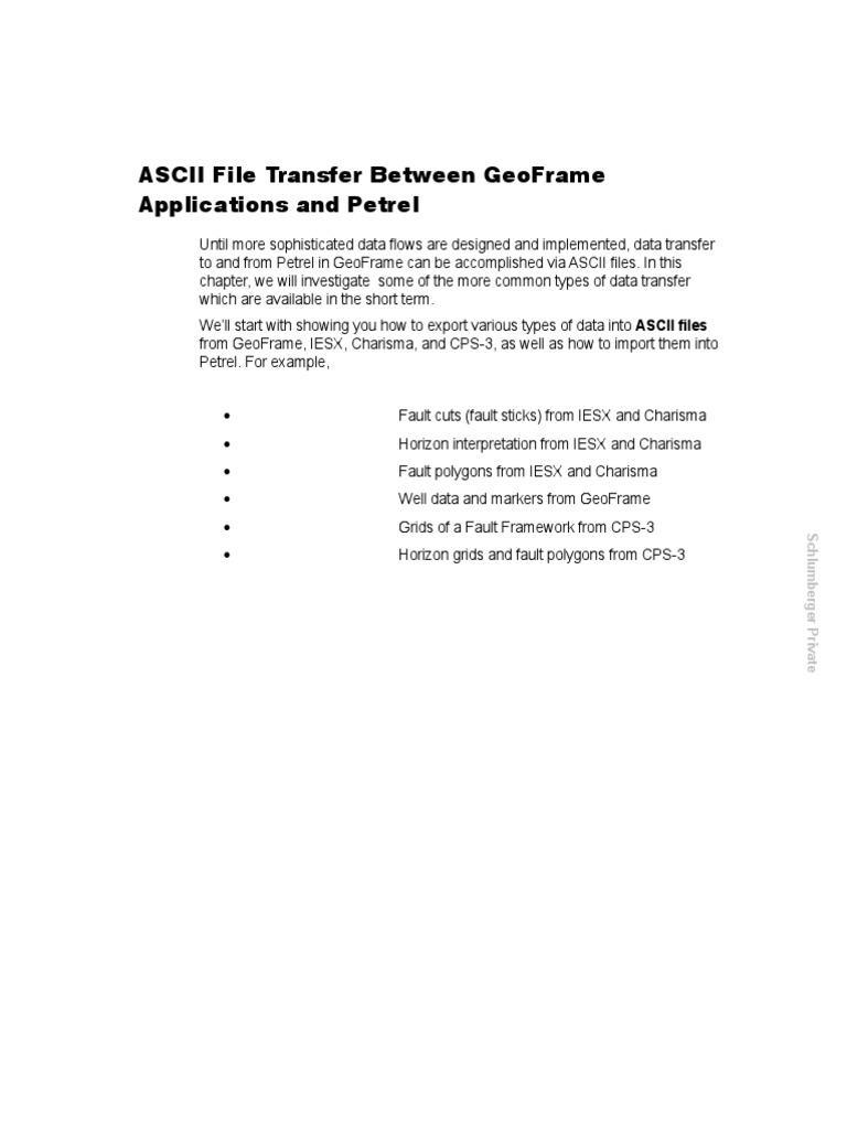 GF To Petrel | PDF | File Format | Computer File