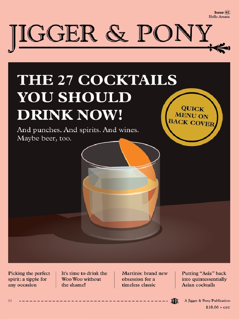 Jigger & Pony Cocktail Menu | PDF | Martini (Cocktail) | Gin