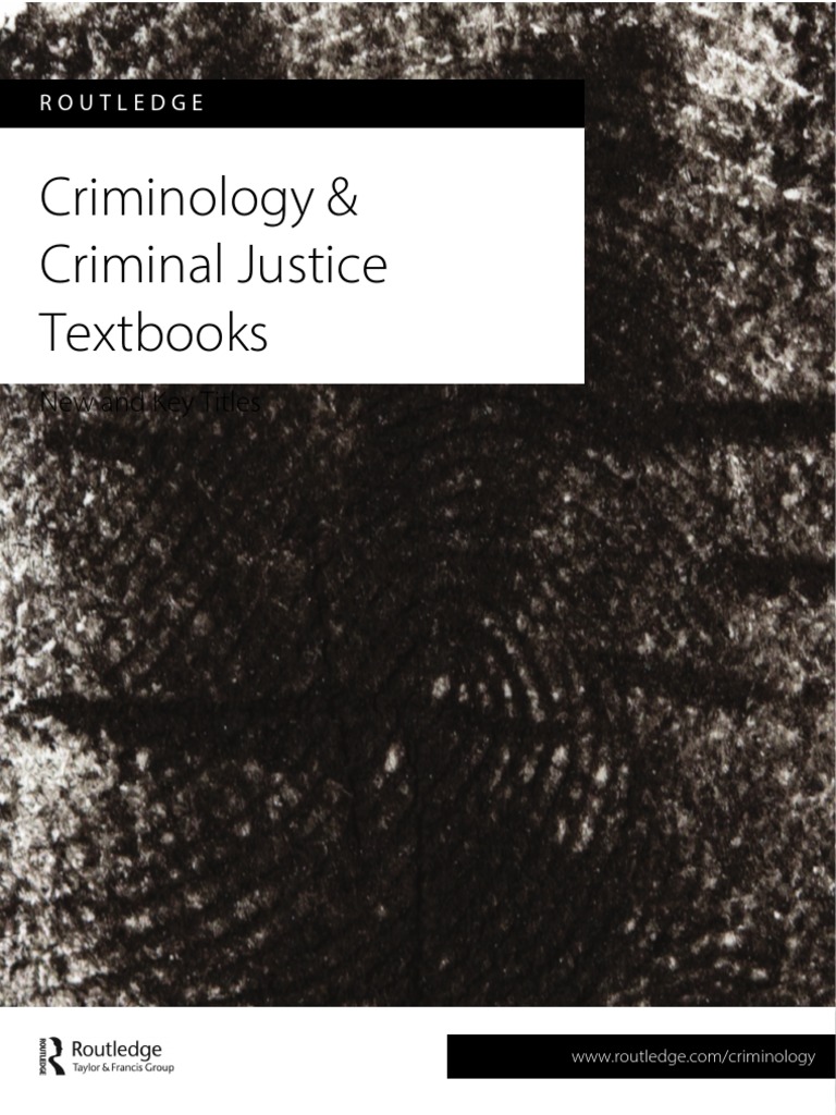 Criminology & Criminal Justice Textbooks US PDF | PDF | Criminology ...