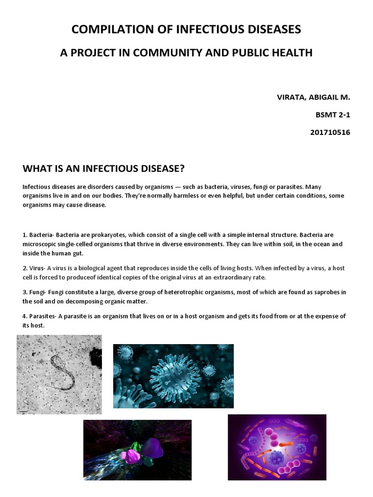 Compilation of Infectious Diseases: A Project in Community and Public ...