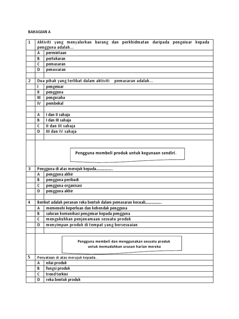 Ujian Satu RBT T3 2019 | PDF