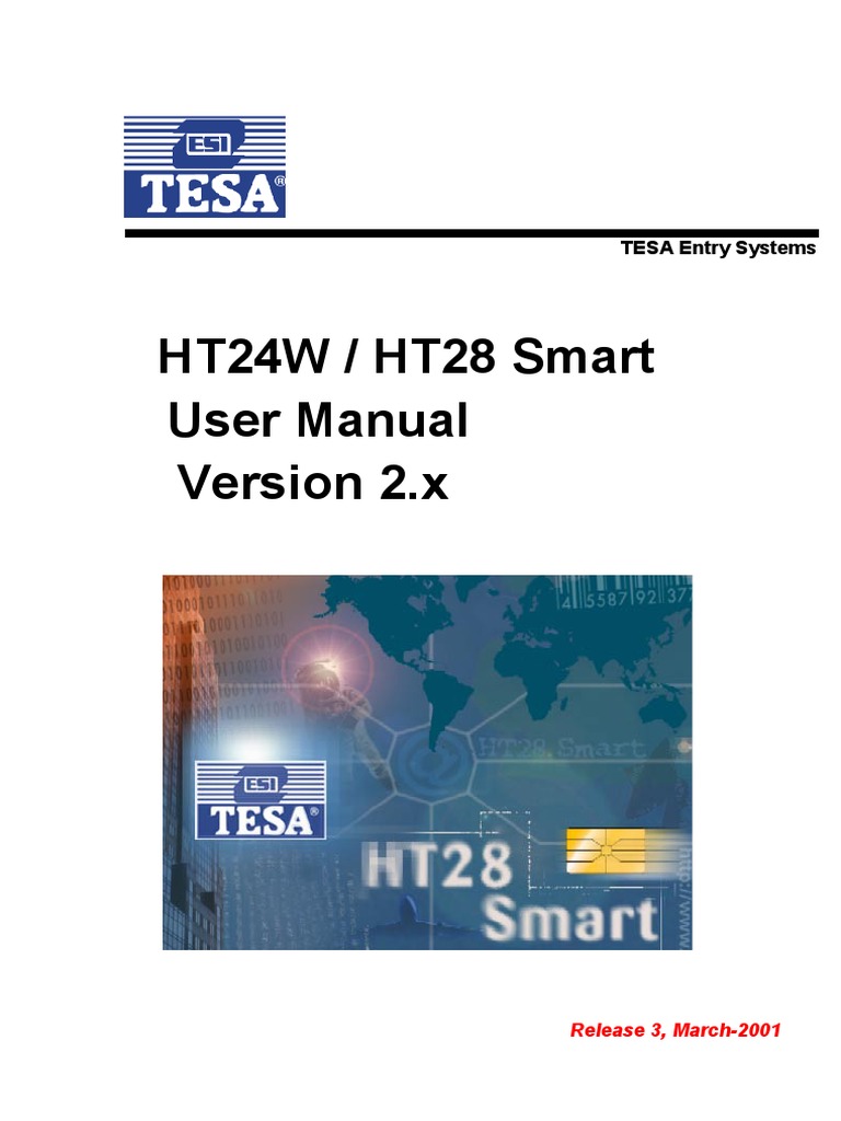 Onity TESA HT24W HT28 Smart User Manual Version 2 X PDF | PDF | Point ...