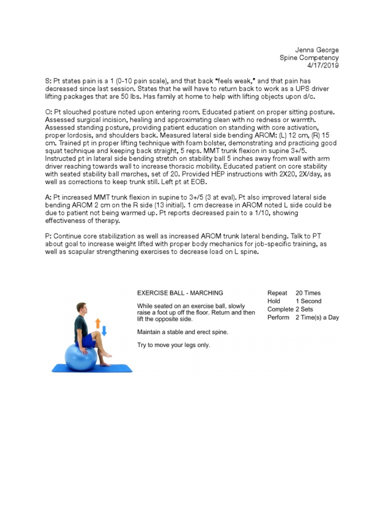 Spine Soap Note | PDF