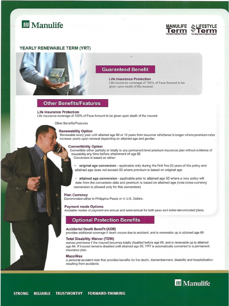 Product Brochure - Manulife Term | PDF