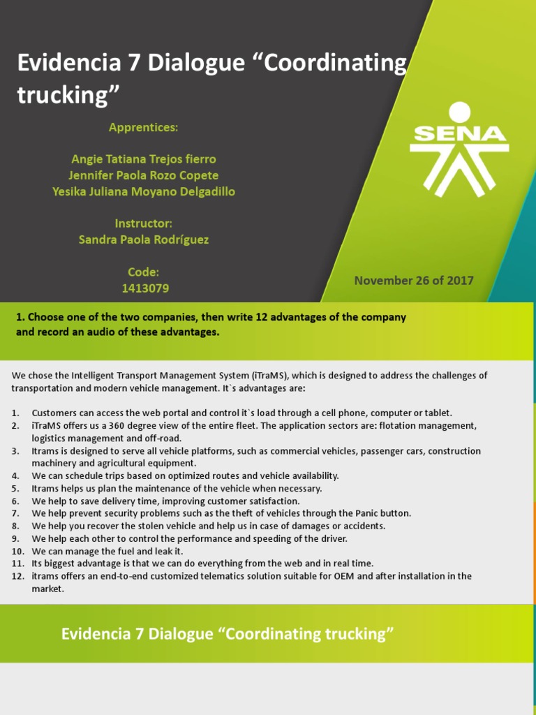 iTraMS Advantages for Fleet Management | PDF