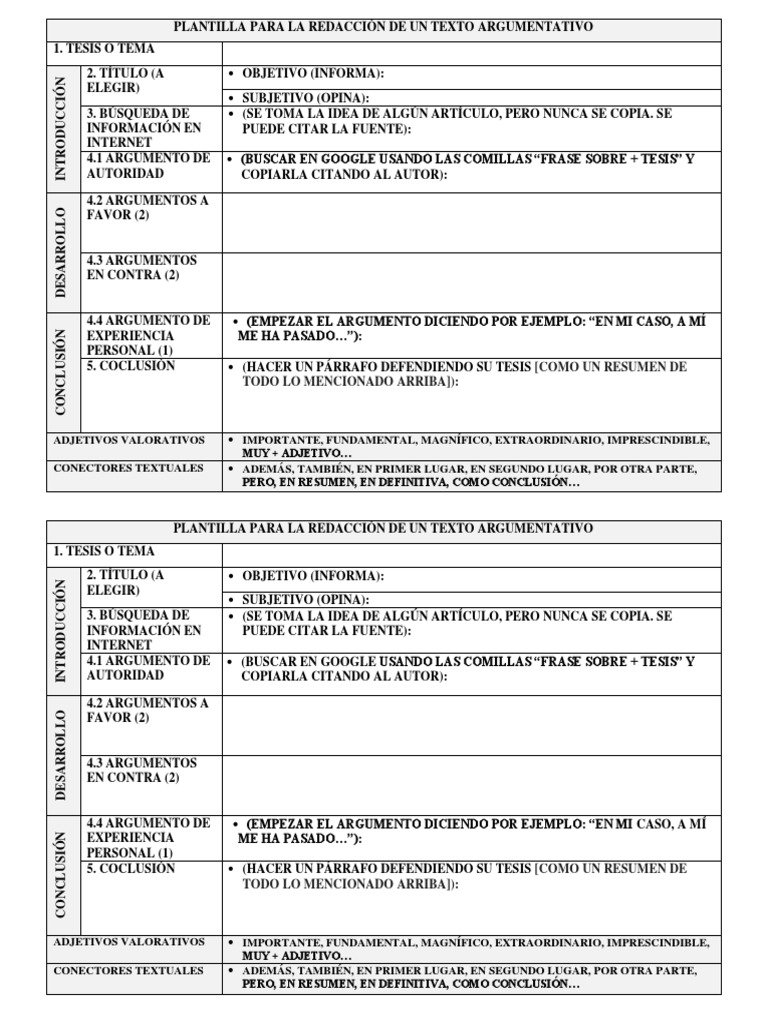 Plantilla De Ensayo Argumentativo De 5 Párrafos Paragraph Essay