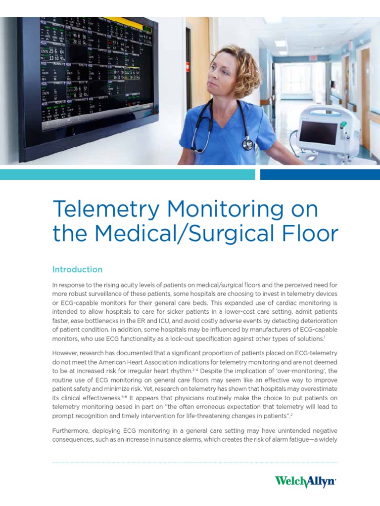 MC11587 Telemetry MedSurg | PDF | Monitoring (Medicine) | Intensive ...
