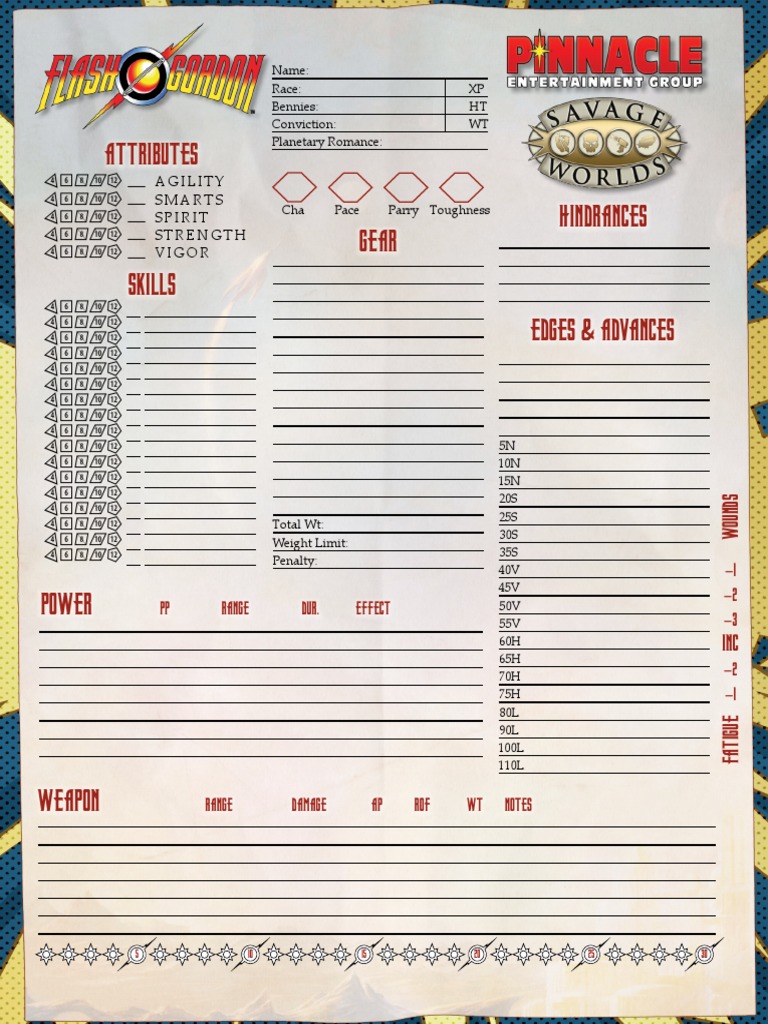 FG Character Sheet | PDF | Role Playing Games | Role Playing
