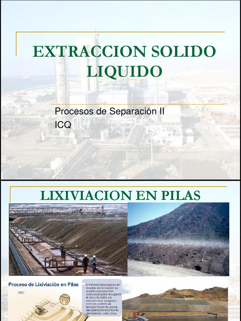 EXTRACCION SOLIDO LIQUIDO | Química analítica | Química Física