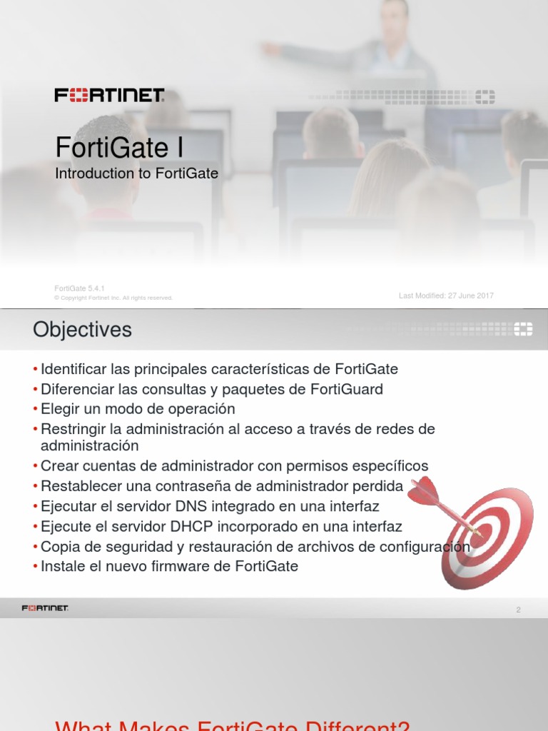 FortiGate I 01 Introduction | PDF | Protocolos de internet | Dirección IP