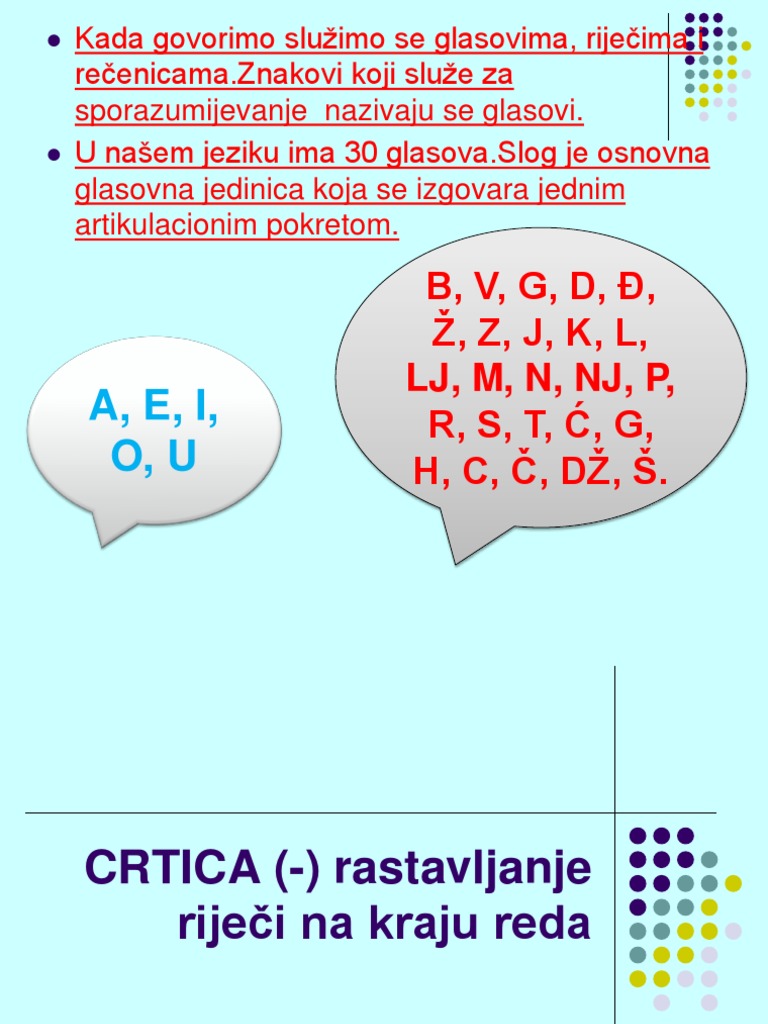 Rastavljanje Rijeci Na Kraju Reda | PDF