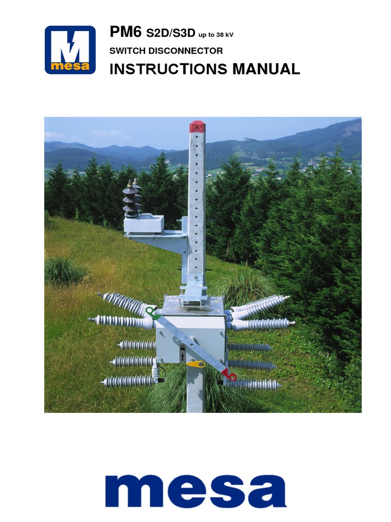 PM6 Instructions Manual: S2D/S3D | PDF | Switch | Safety