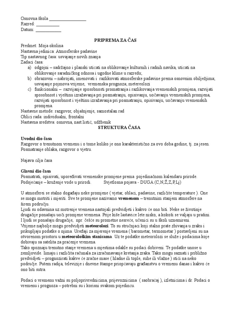 Atmosferske Padavine | PDF