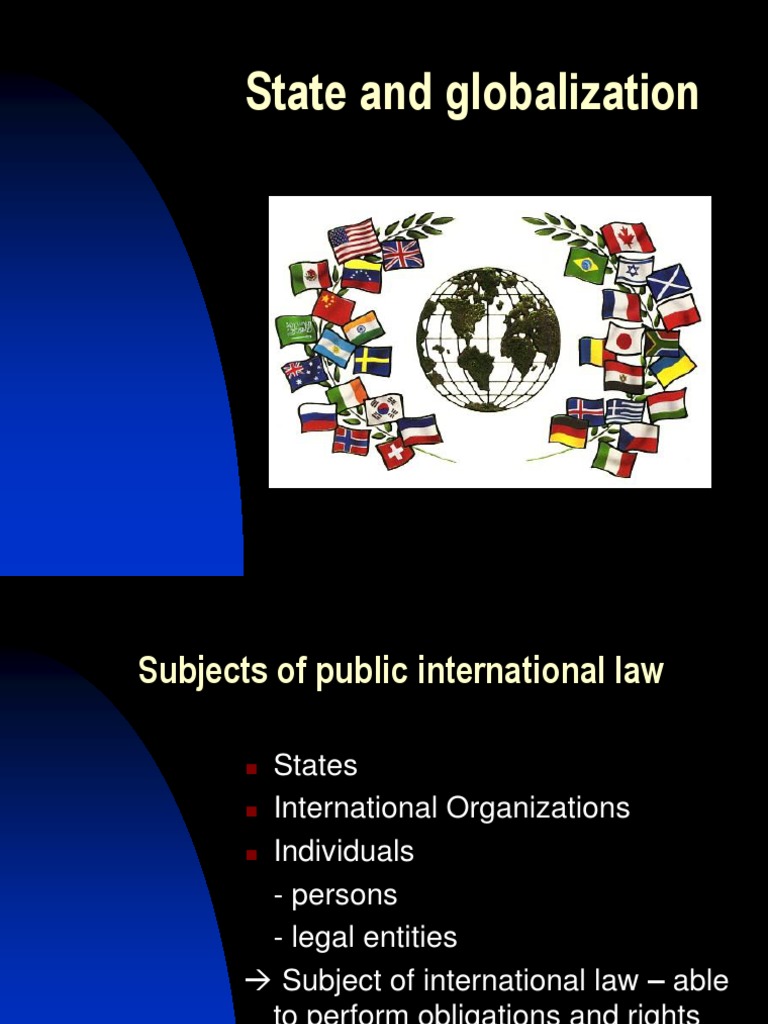 4 - State and Globalization | PDF | International Law | Human Rights