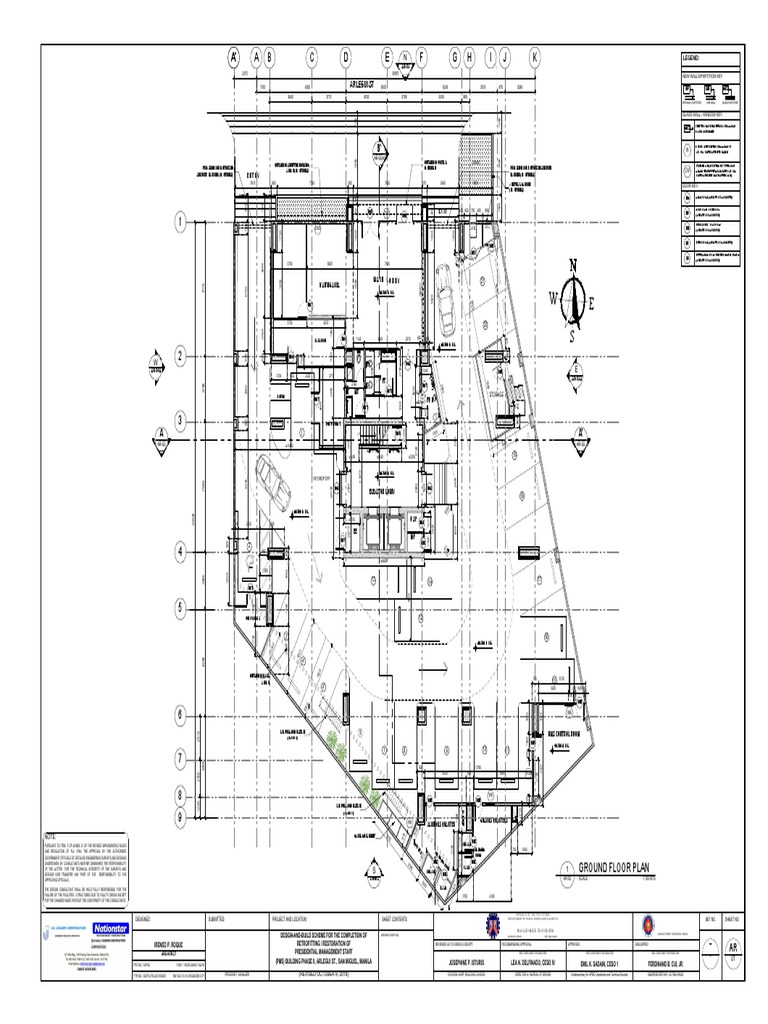 Ar-01 Ground Floor Plan | PDF | Door | Wall