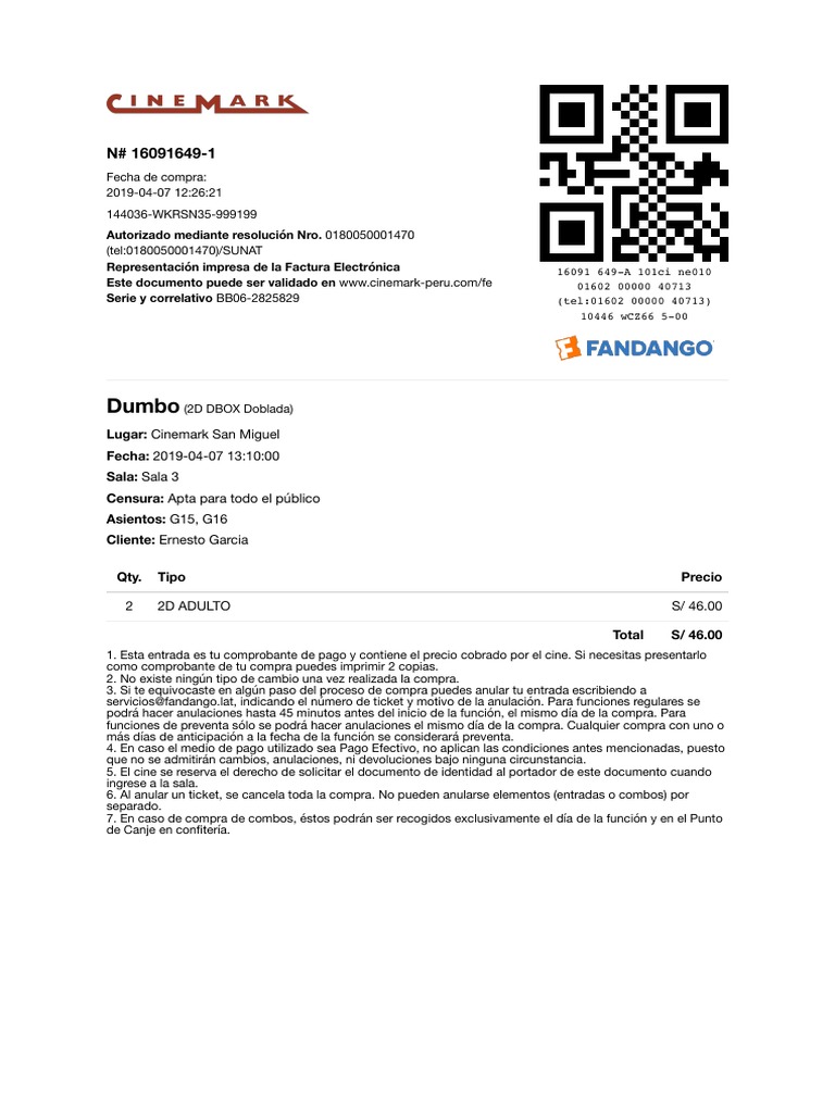 Example of Virtual Ticket | PDF