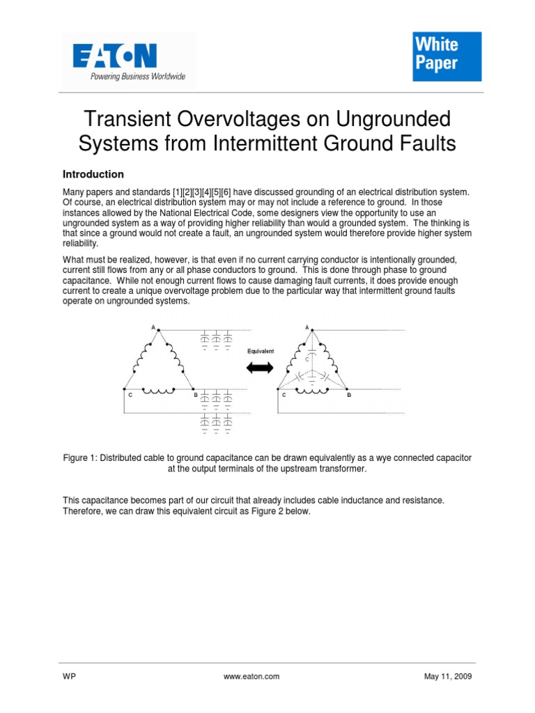 Transient Overvoltage | PDF | Capacitor | Electric Current