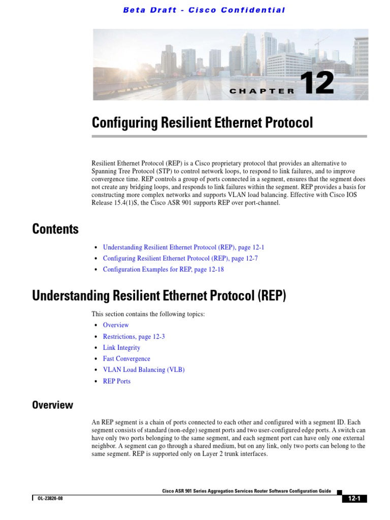 Configuring Resilient Ethernet Protocol | PDF | Network Switch | Computer Standards