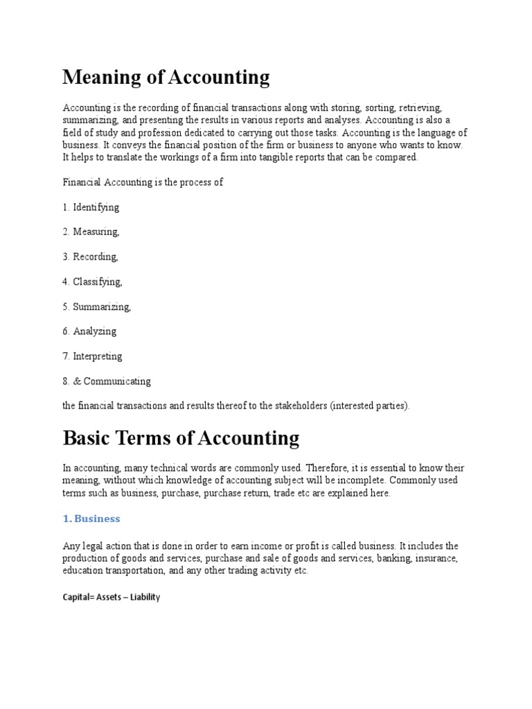 Accounting PDF | Download Free PDF | Debits And Credits | Expense