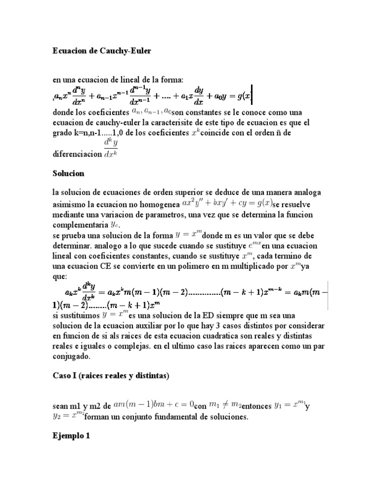 Ecuacion de Cauchy | PDF | Business