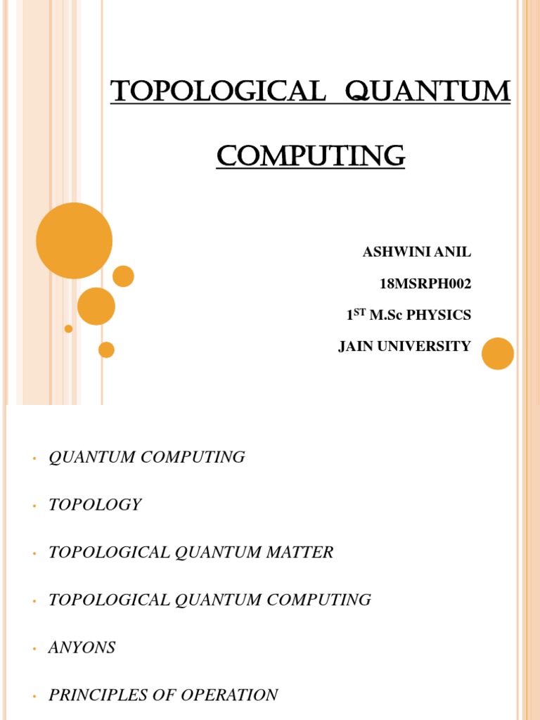 Seminar | PDF | Quantum Computing | Quantum Mechanics