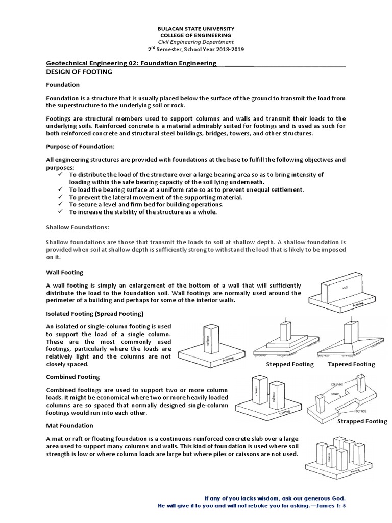 Foundation Engineering. Footing. | PDF | Foundation (Engineering ...