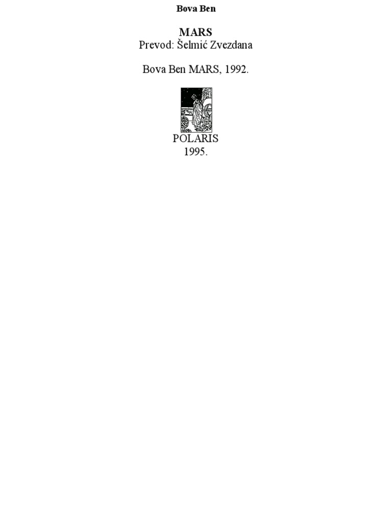 Bova Ben Mars PDF | PDF