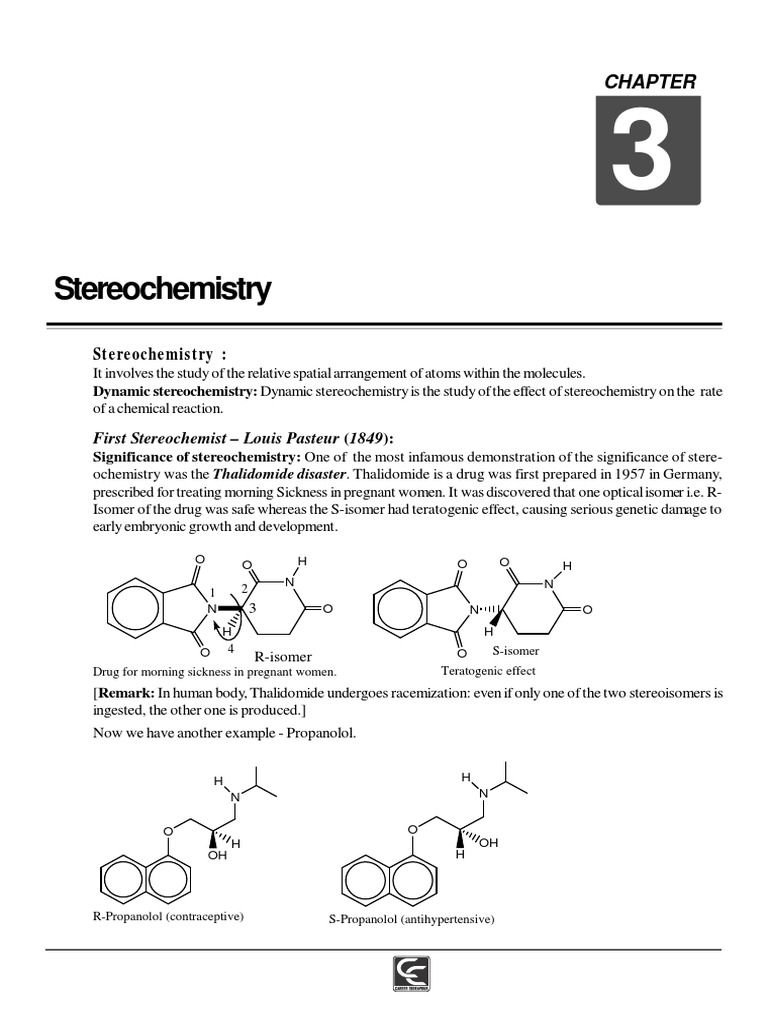 Stereochemistry PDF | PDF | Isomer | Chirality (Chemistry)