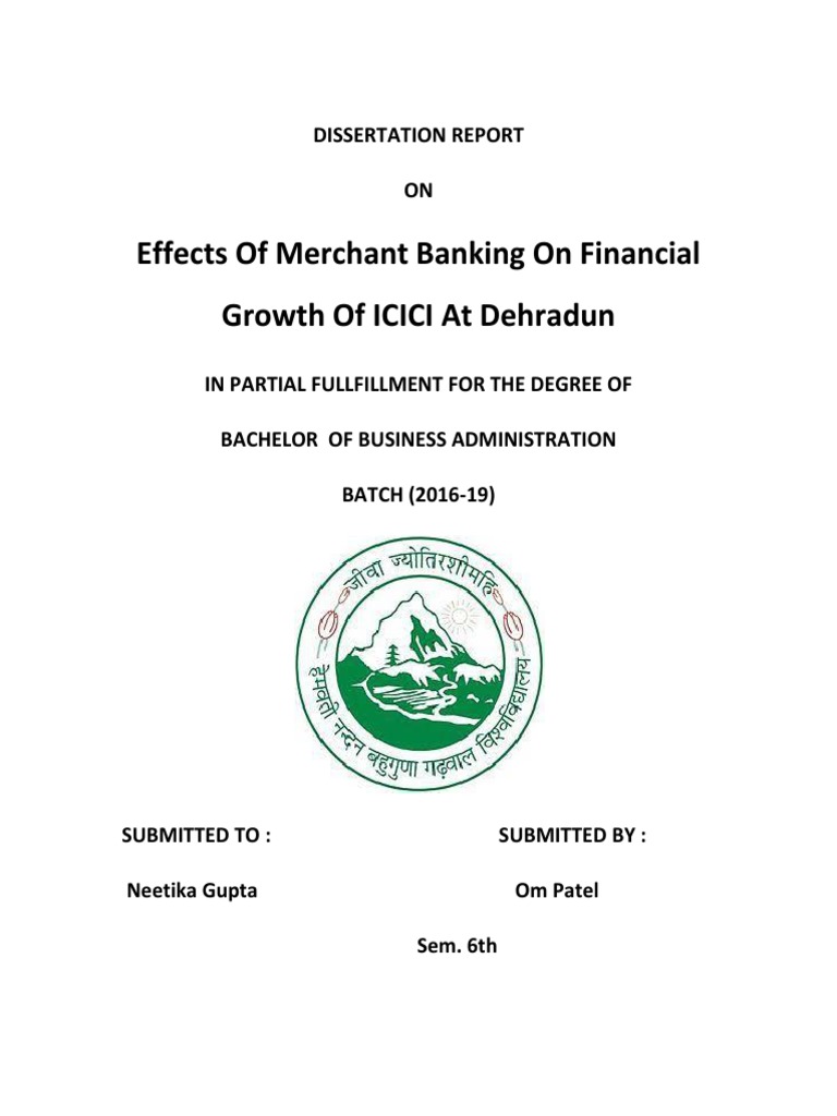 DESERTATION REPORT of Om Patel 123 | PDF | Service Industries | Banks