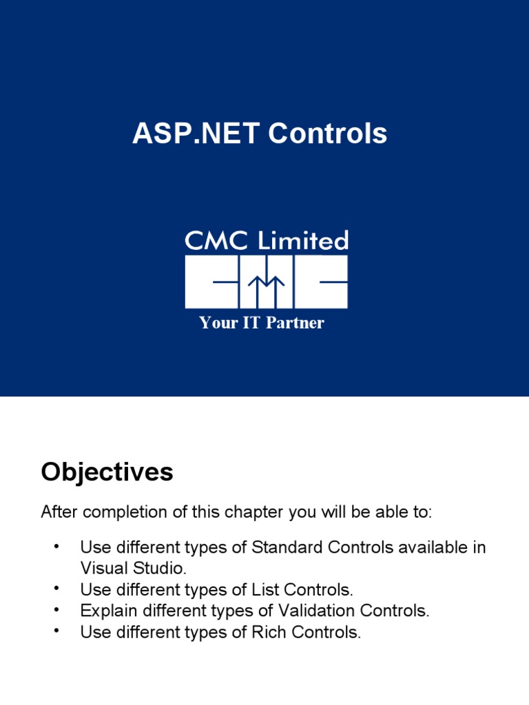 ASP - Net Controls | PDF | Html | World Wide Web