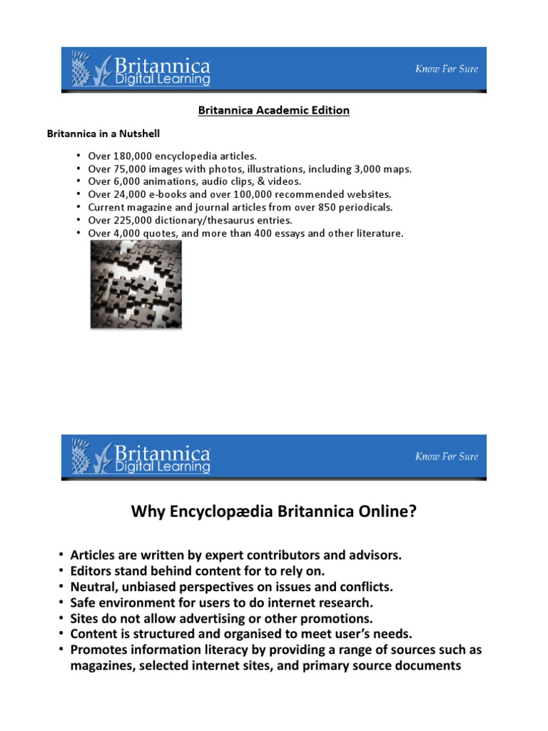 Encyclopedia Knowledge of 2019 | PDF | Encyclopædia Britannica ...