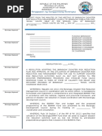 BDC SB Resolution Approving and Adopting The 3 Year BDP | PDF