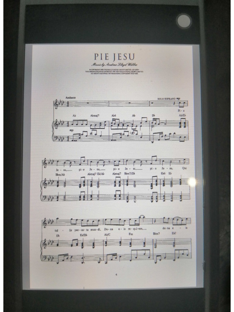 Pie Jesu Music Sheet | PDF
