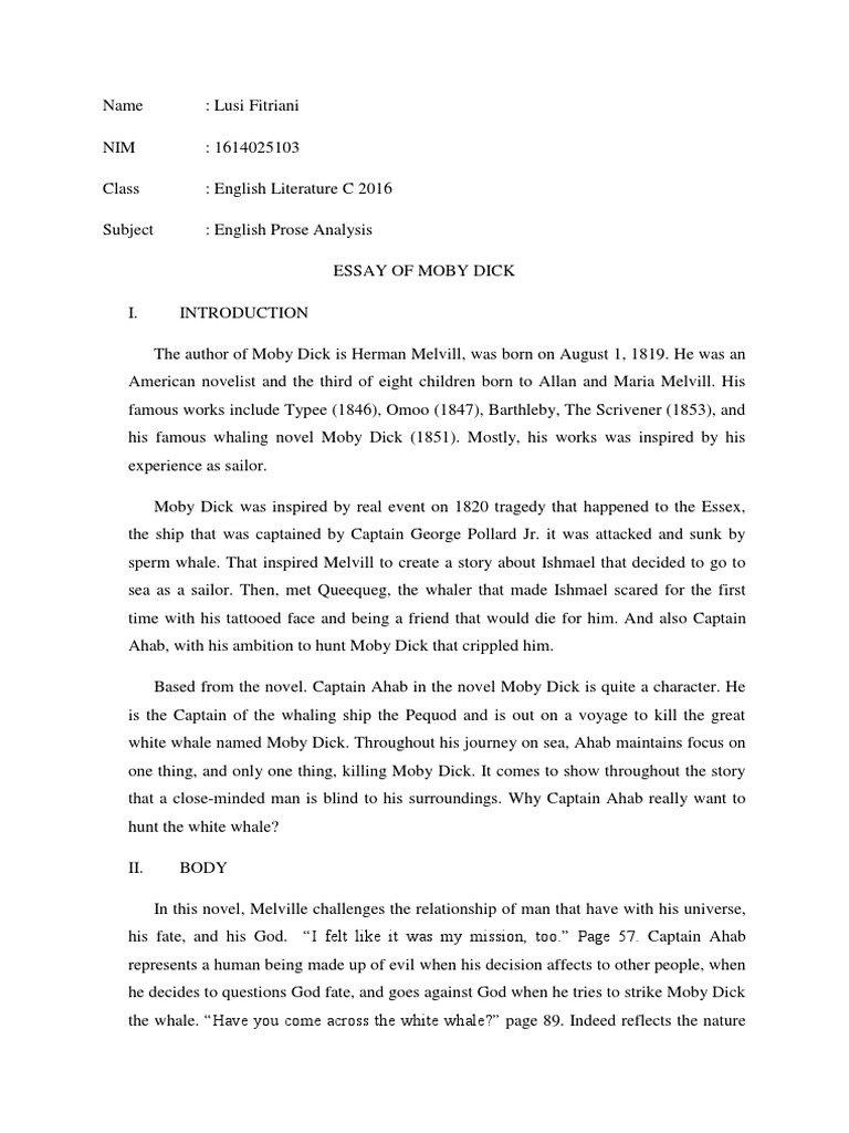 Moby Dick | PDF | Moby Dick | Captain Ahab