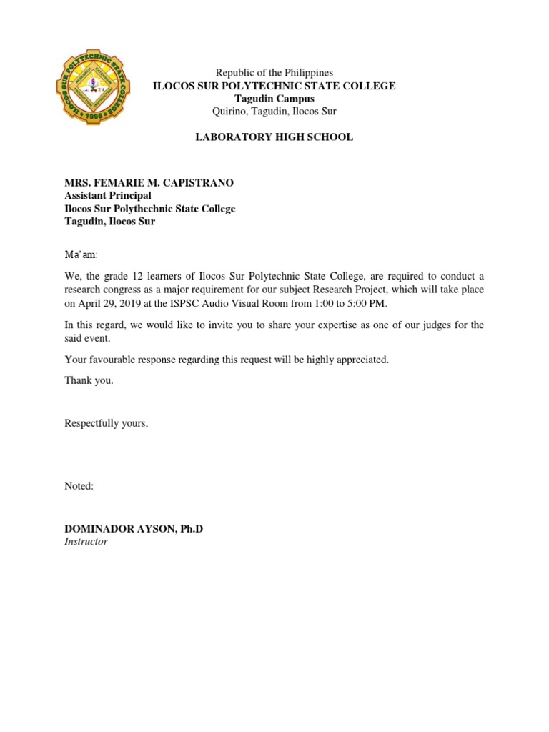 Communication Letter Draft Laurel | PDF