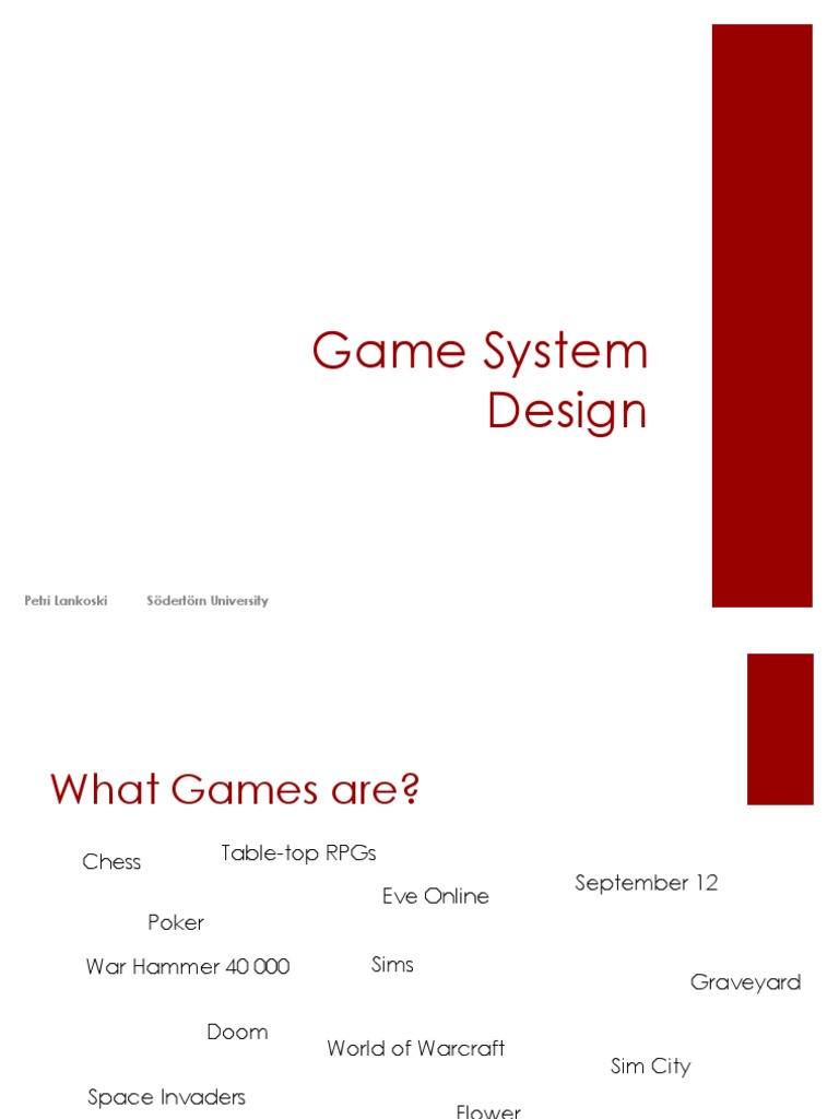 Game System Design' | Download Free PDF | Game Design | Simulation