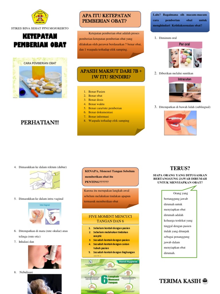Leaflet Ketepatan Pemberian Obat | PDF