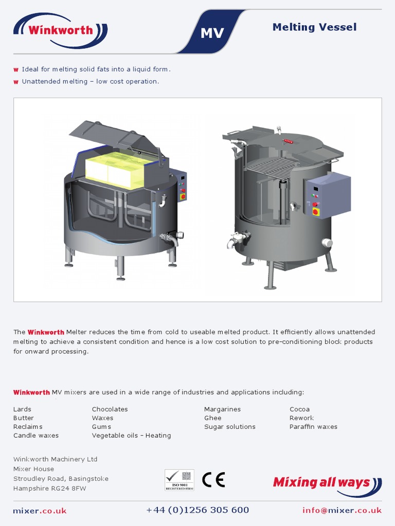 Melting Vessel: Ideal For Melting Solid Fats Into A Liquid Form ...