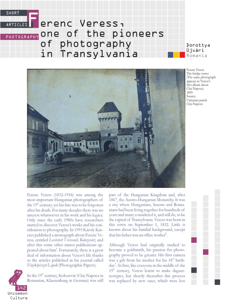 Ferenc Veress One of The Pioneers of Photo | PDF | Art Media